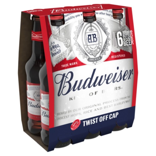 Budweiser Beer Bottle 6 Pack - Off The Bridge
